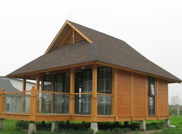One Floor Wooden House for Small Home, Chalets, and Resorts