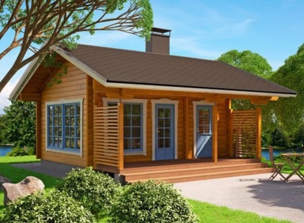 One Floor Wooden House for Small Home, Chalets, and Resorts