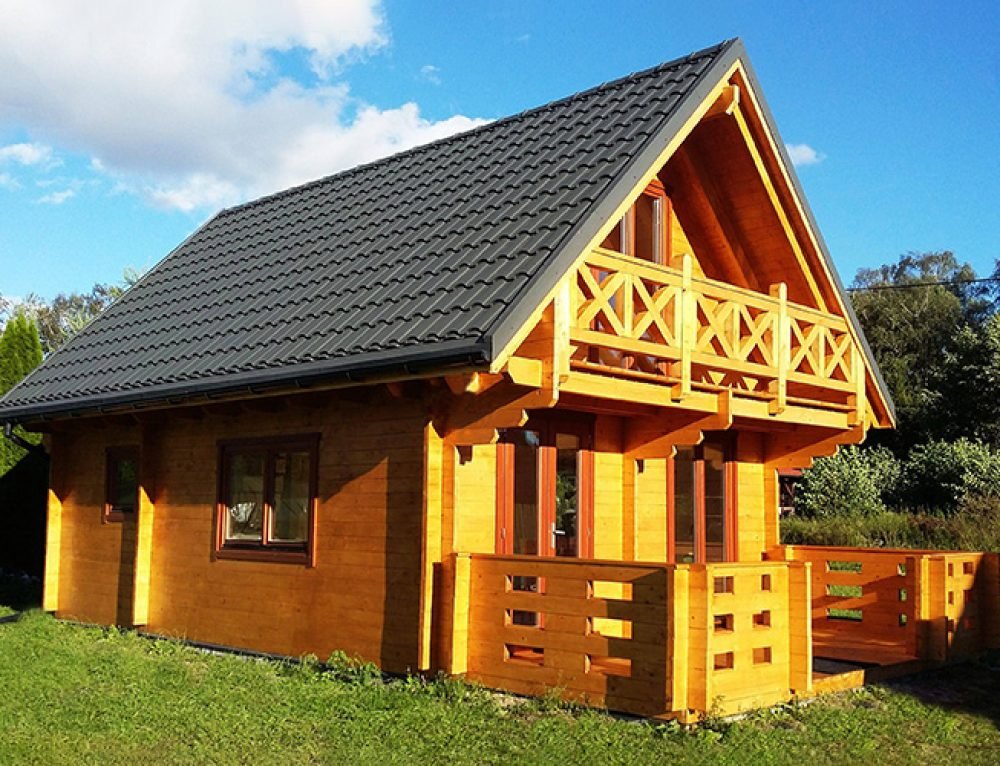 IG-2-003 two floor wooden house - Wooden house manufacturer from China